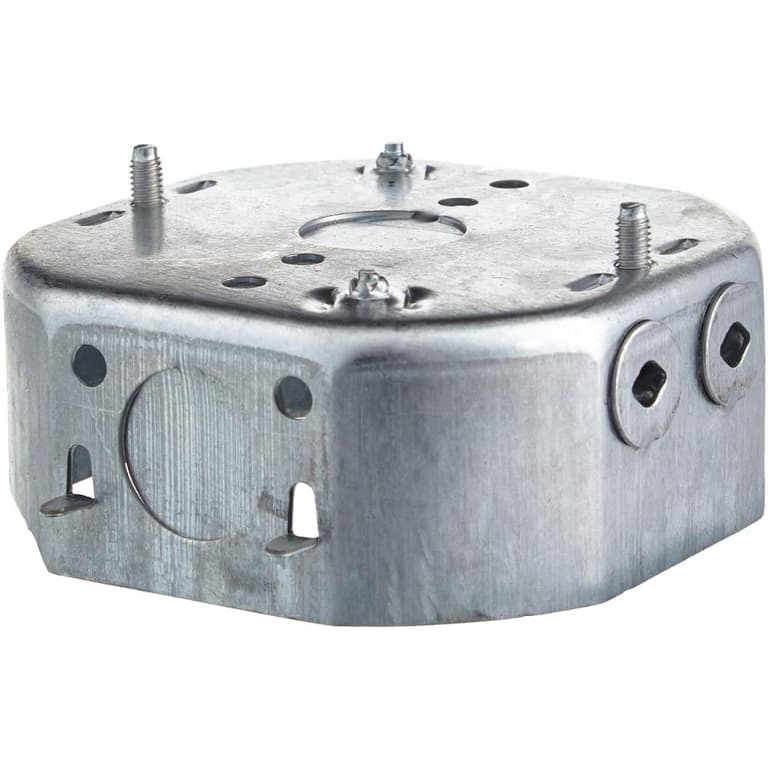Iberville 1-1/2" Octagon Wiring Box with Mounting Screws on Side or ...