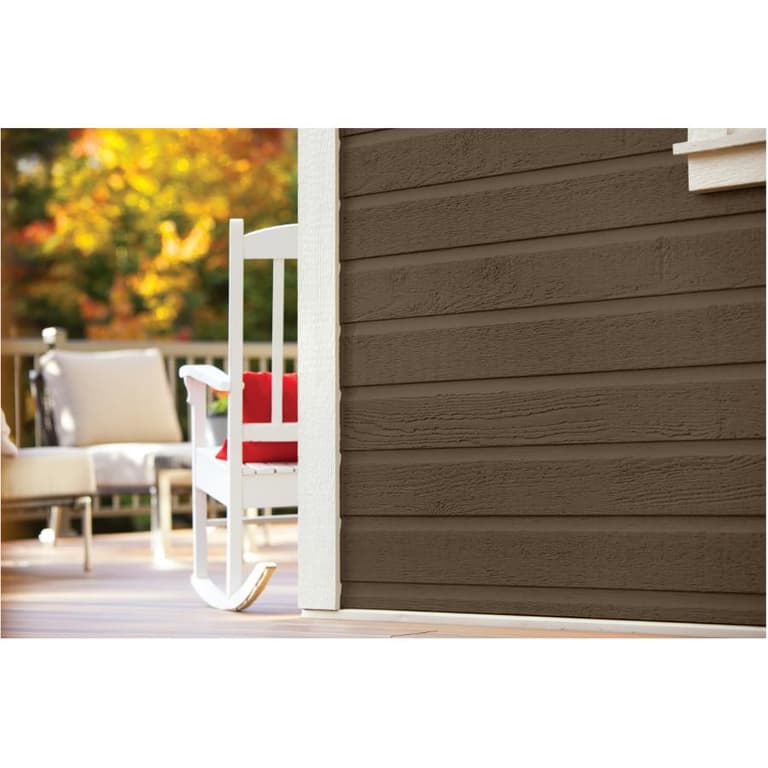 CANEXEL 9" x 12' Ced'R-Vue Walnut Hardboard Siding