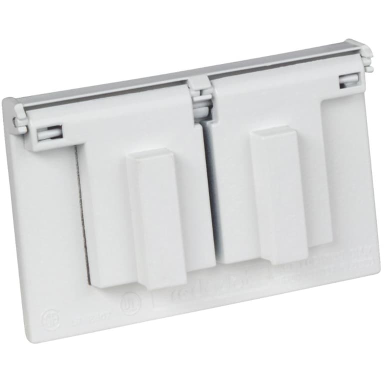 Red Dot 1 Gang Weatherproof White Receptacle Cover | Home Hardware