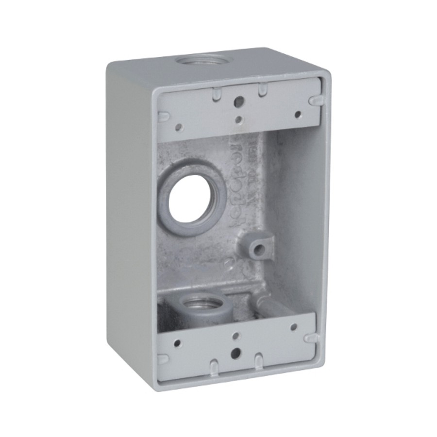 Weatherproof Outdoor Single Gang Device Box - Metal