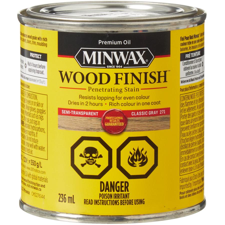 Minwax Classic Gray Stain On Cedar