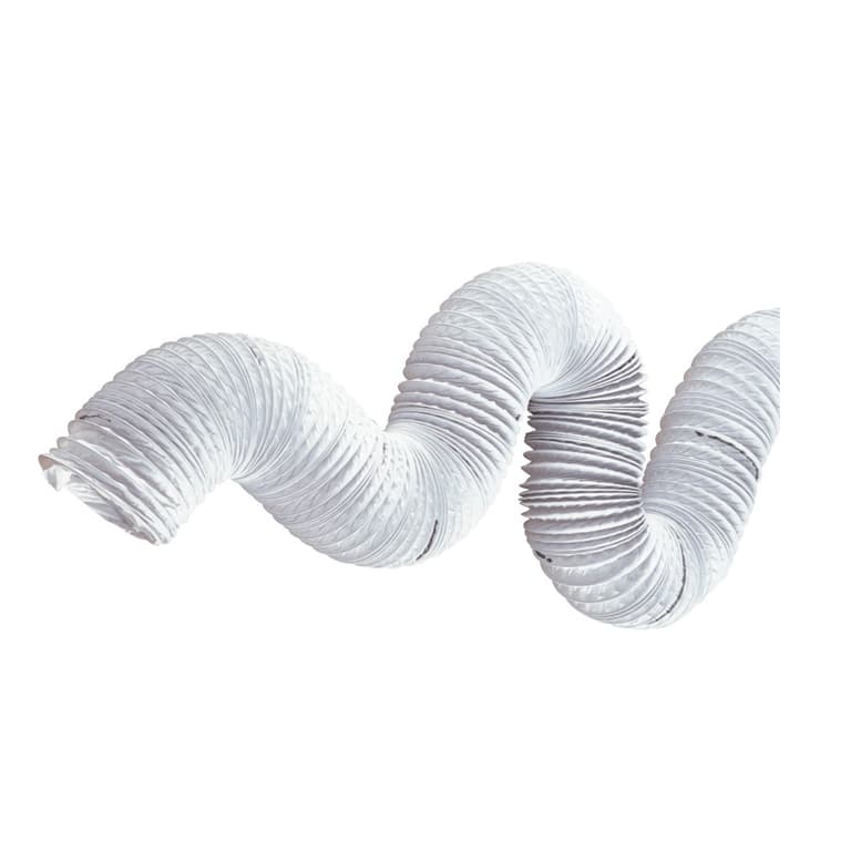 Dundas-Jafine 4"x20' Flexible White Vinyl Duct | Home Hardware