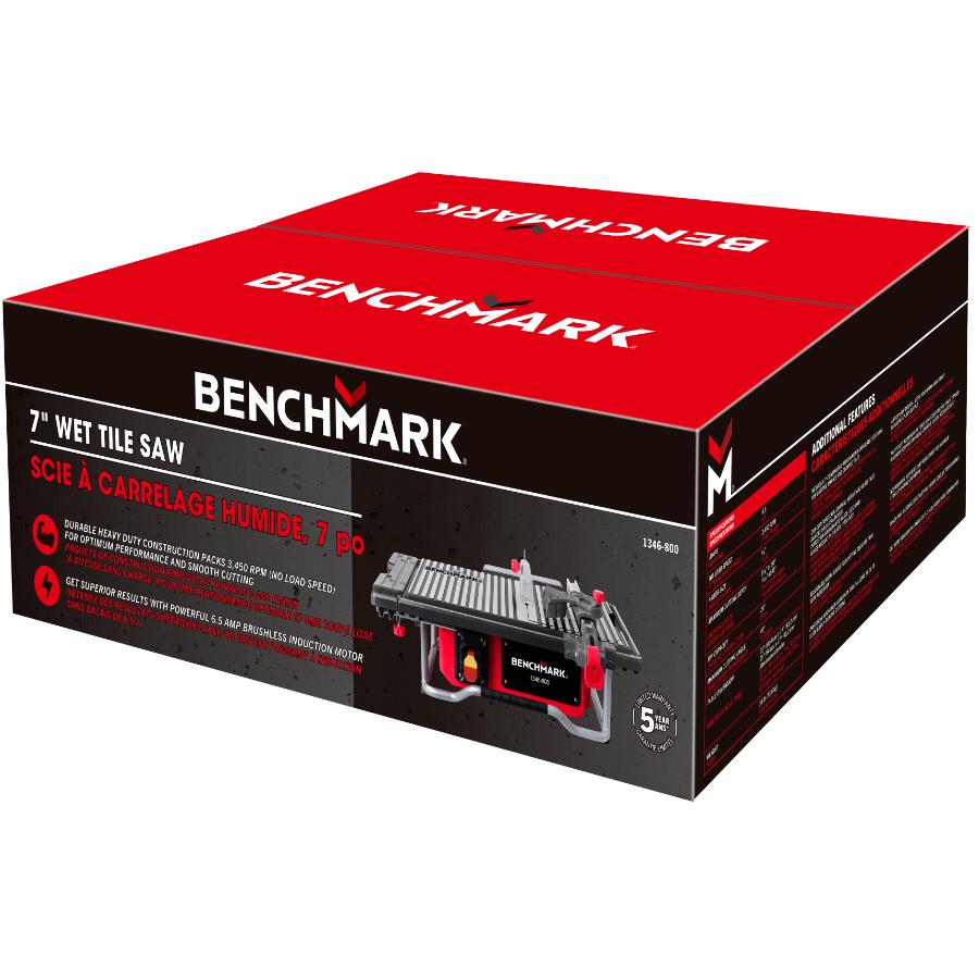 BENCHMARK 7 Tabletop Wet Tile Saw Home Hardware