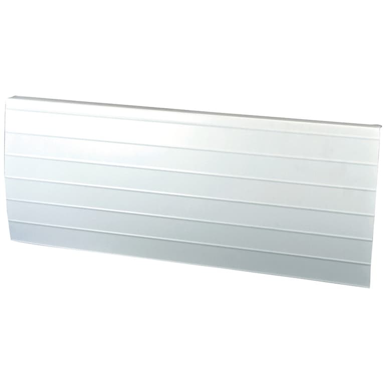 1" x 10" x 10' White Ribbed Aluminum Fascia - Home Hardware
