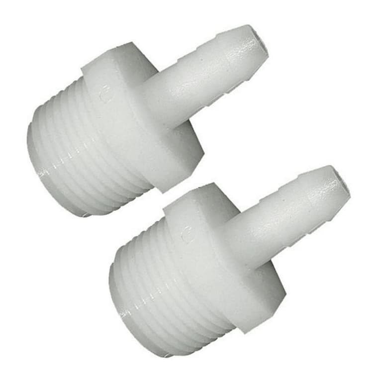 Greenleaf 2 Pack 3/8" Insertx1/4" Male Pipe Thread Nylon Adapters ...