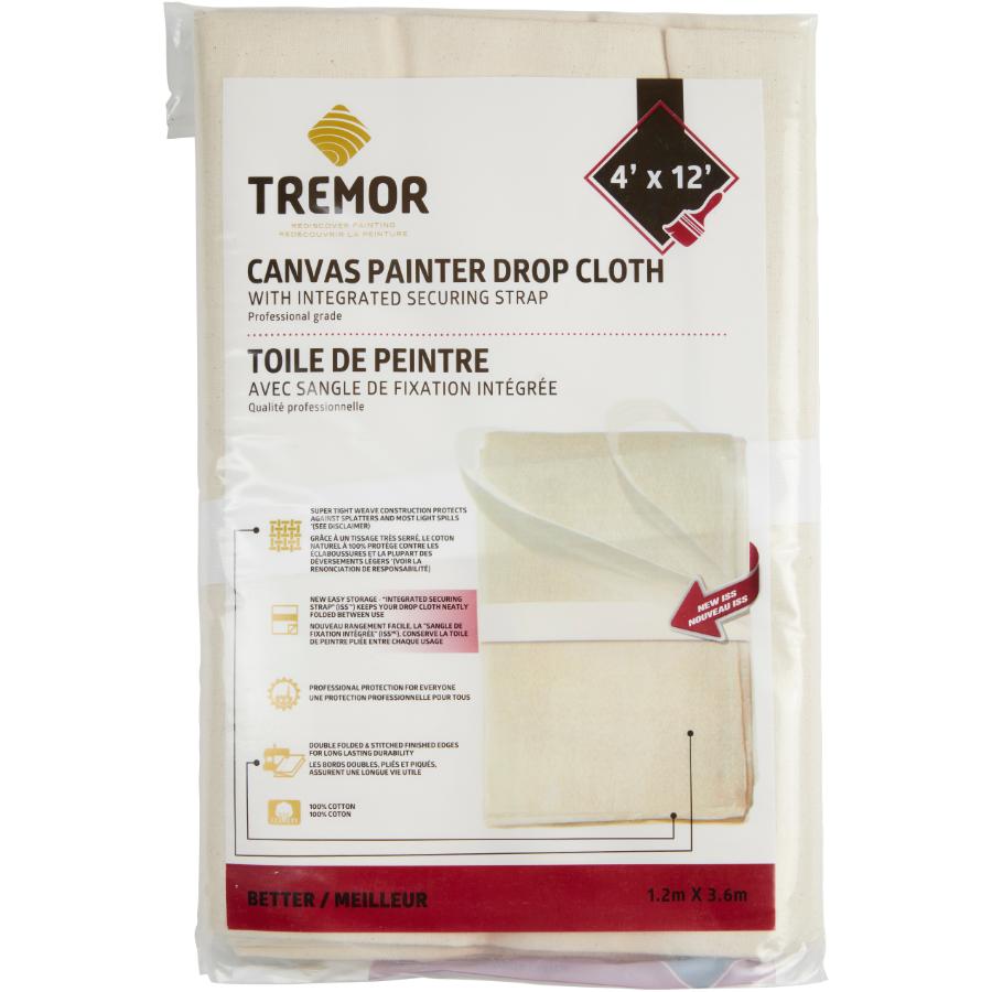 TREMOR Canvas Drop Cloth with Integrated Securing Strap TREMOR Canvas Drop Cloth with Integrated Securing Strap