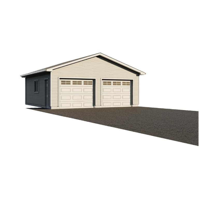 26'x28' 2 Door Garage Package, with Complete Exterior Option | Home ...