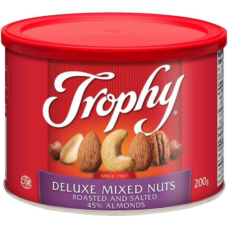 Trophy 200g Salted Mixed Nuts, 45% Almonds | Home Hardware