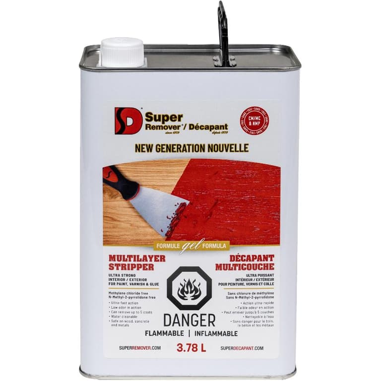 Super décapant pour peinture, vernis et colle, 3,78 litres SUPER ...