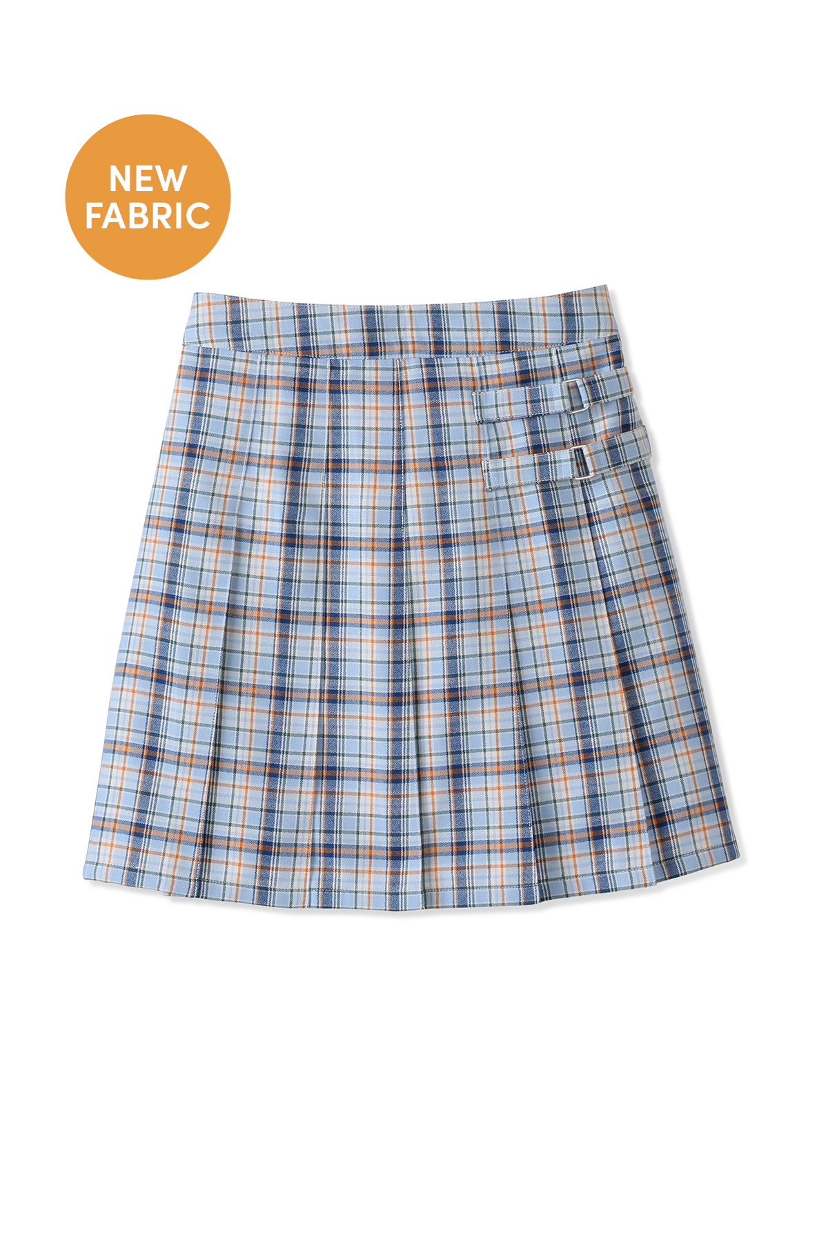 Plaid Two-Tab Skort - French Toast