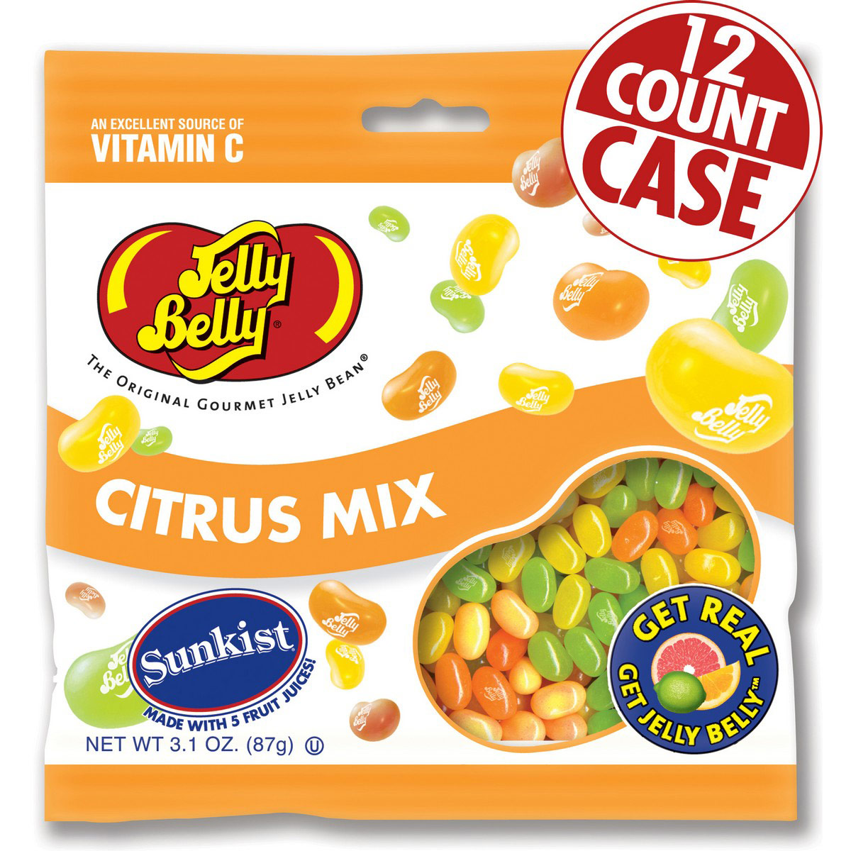 Sunkist® Citrus Mix Jelly Beans – 2.3 Lb Case – Chatspan
