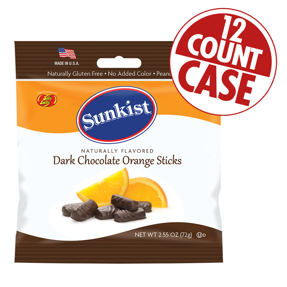 Sunkist® Dark Chocolate Orange Sticks – 6 Oz Bag -12 Count Case | Odoo
