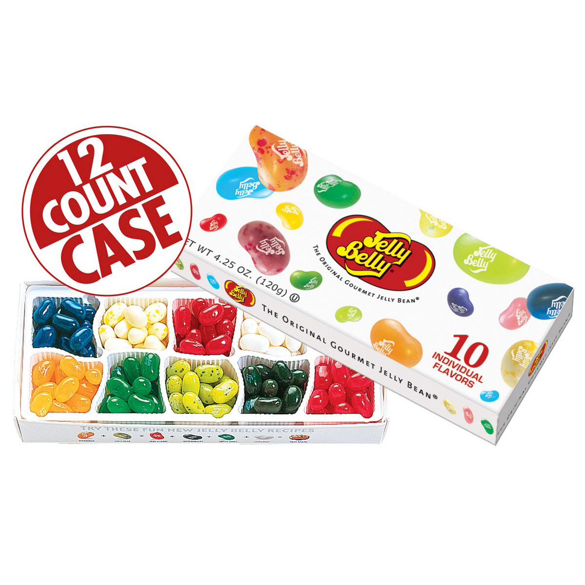 10-flavor Jelly Bean Beananza Gift Box – 12-count Case – Chatspan