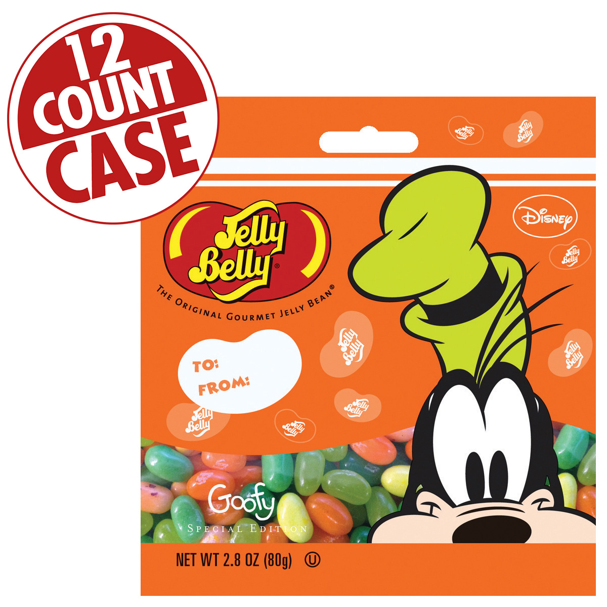 Goofy Jelly Beans – 2.8 Oz Bag – 12 Count Case – Chatspan