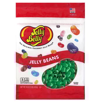 Green Apple Jelly Beans - 16 oz Re-Sealable Bag